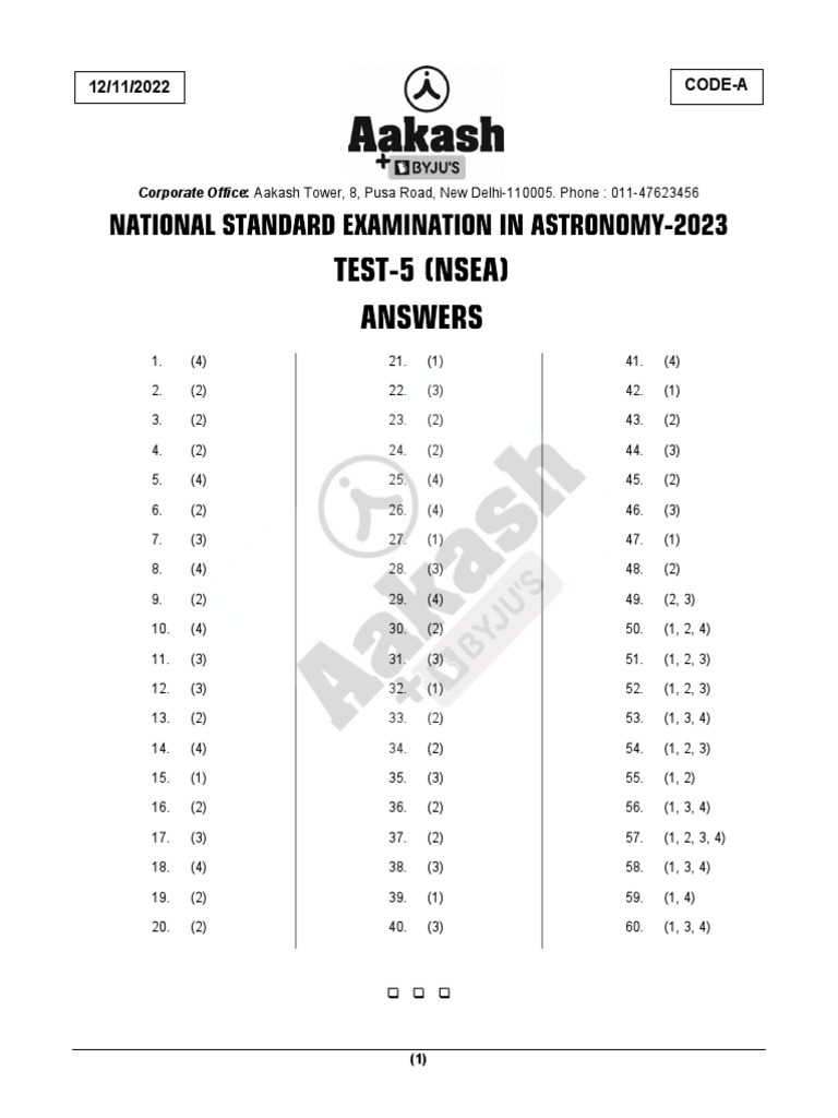 NSEA Test-5 12-11-2022 Sol.. | PDF NSEA Test-5 12-11-2022 Sol.. | PDF