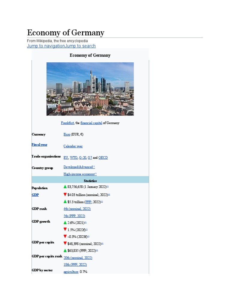 Economy of Germany | PDF