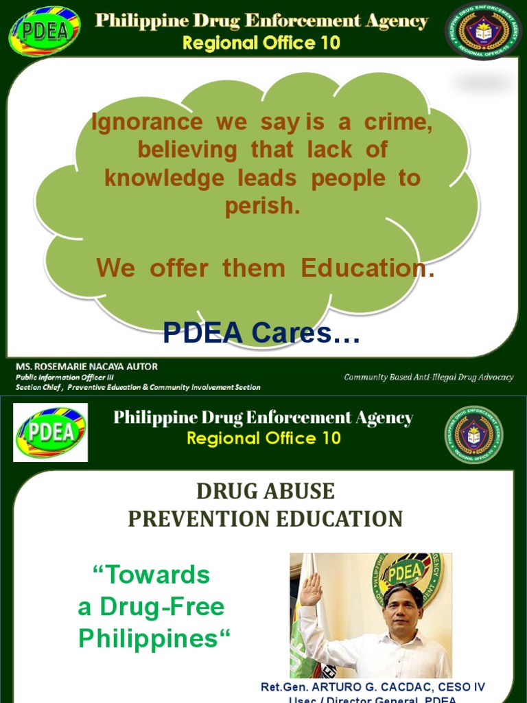PDEA Powers and Drug Abuse Prevention | PDF | Employment | Social ...