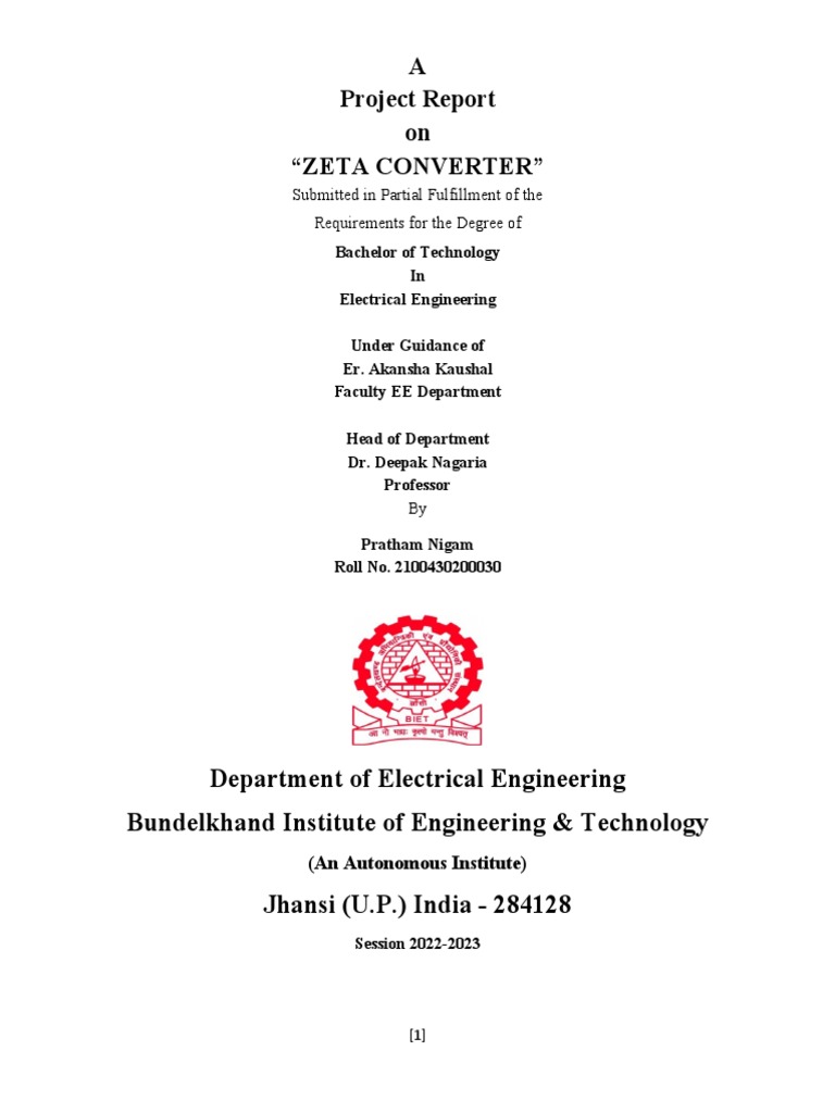 ZETA Project | PDF | Power (Physics) | Electrical Components