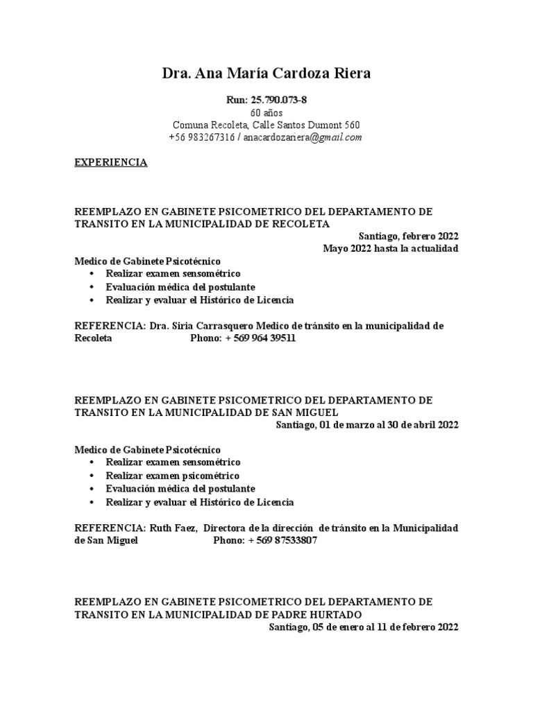 CV Ana 2021 | PDF