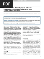 Reflux Severity Index Patient Questionnaire | PDF | Gastroesophageal ...