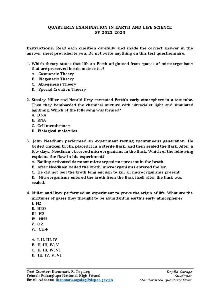 Understanding Life Science: An Expert-Curated Examination on Earth and ...