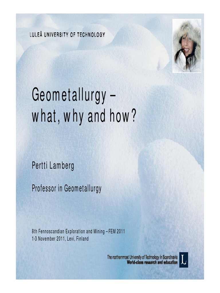 Geometallurgy What Why and How | PDF | Minerals | Metallurgy
