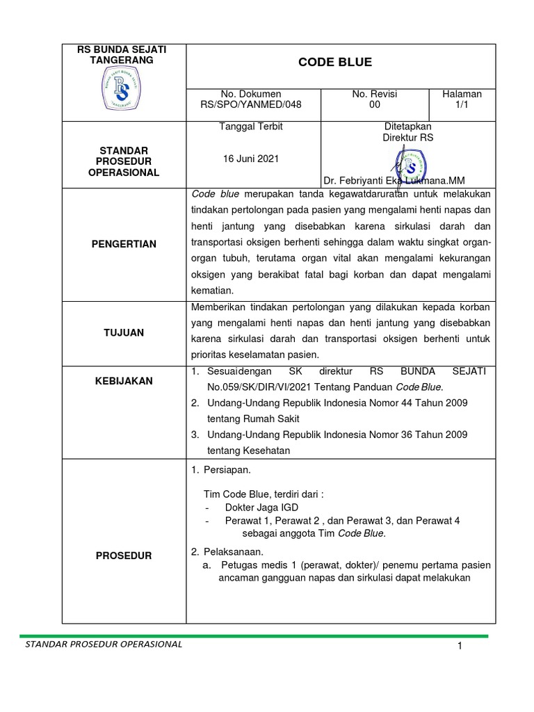Spo Code Blue | PDF