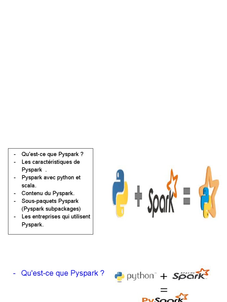 Présentation Sans Titre | PDF | Apache Spark | Python (Langage de programmation)