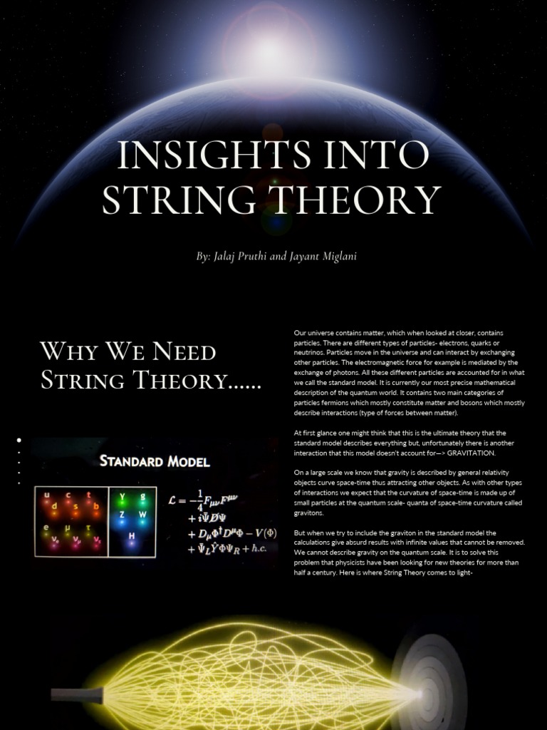 By Jalaj Pruthi and Jayant Miglani | PDF | Elementary Particle | String Theory