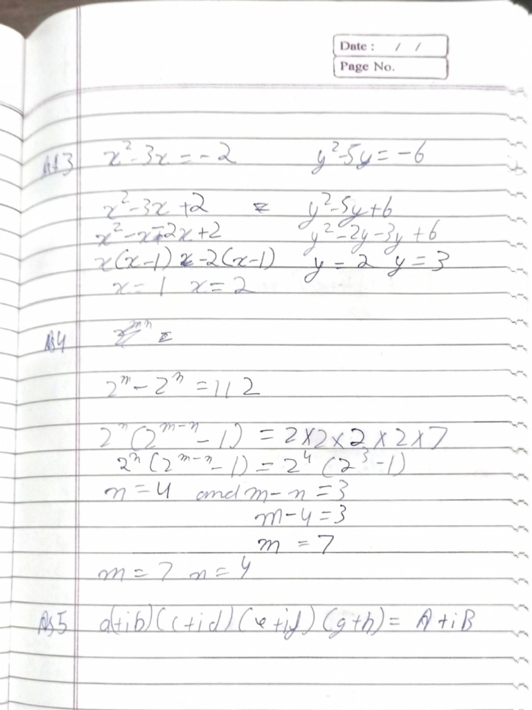 Rough Work Maths | PDF