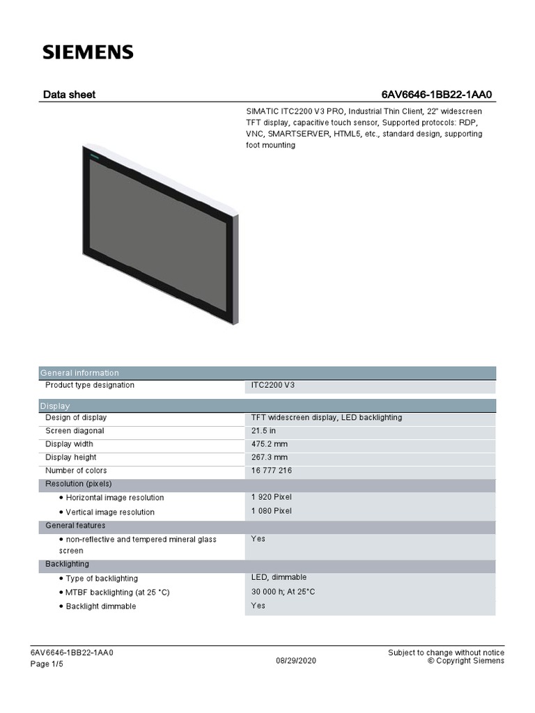IHM 6av6 - 2 | PDF | Computer Monitor | Touchscreen