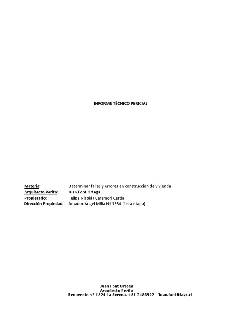 Informe Pericial Felipe Caramori Signed Pdf Braguero Paneles De Yeso
