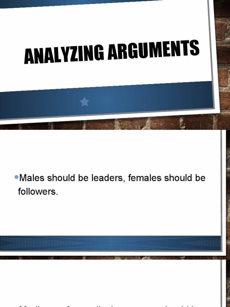 Analyzing Arguments Pdf Cost Of Living Argument