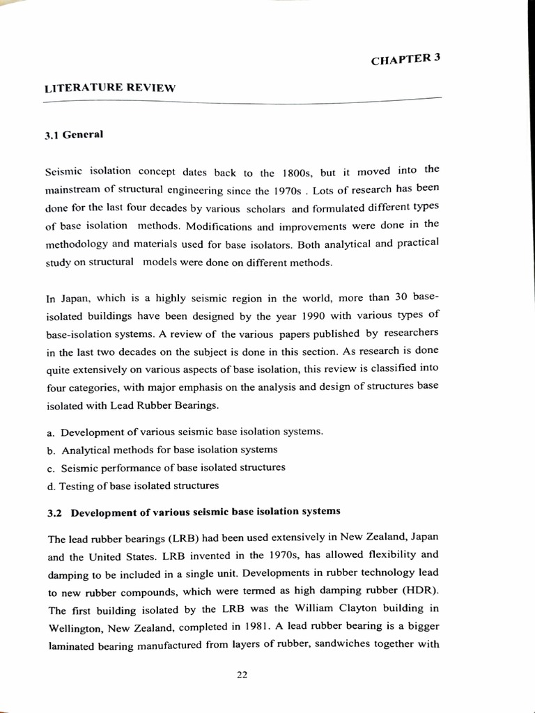 Analysis and Performance of Various Seismic Base Isolation Systems for ...