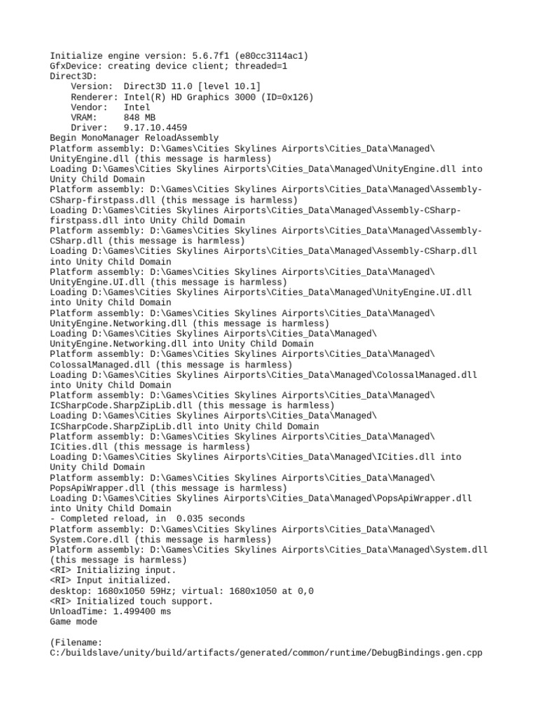 Output Log | PDF | Library (Computing) | Computing Platforms