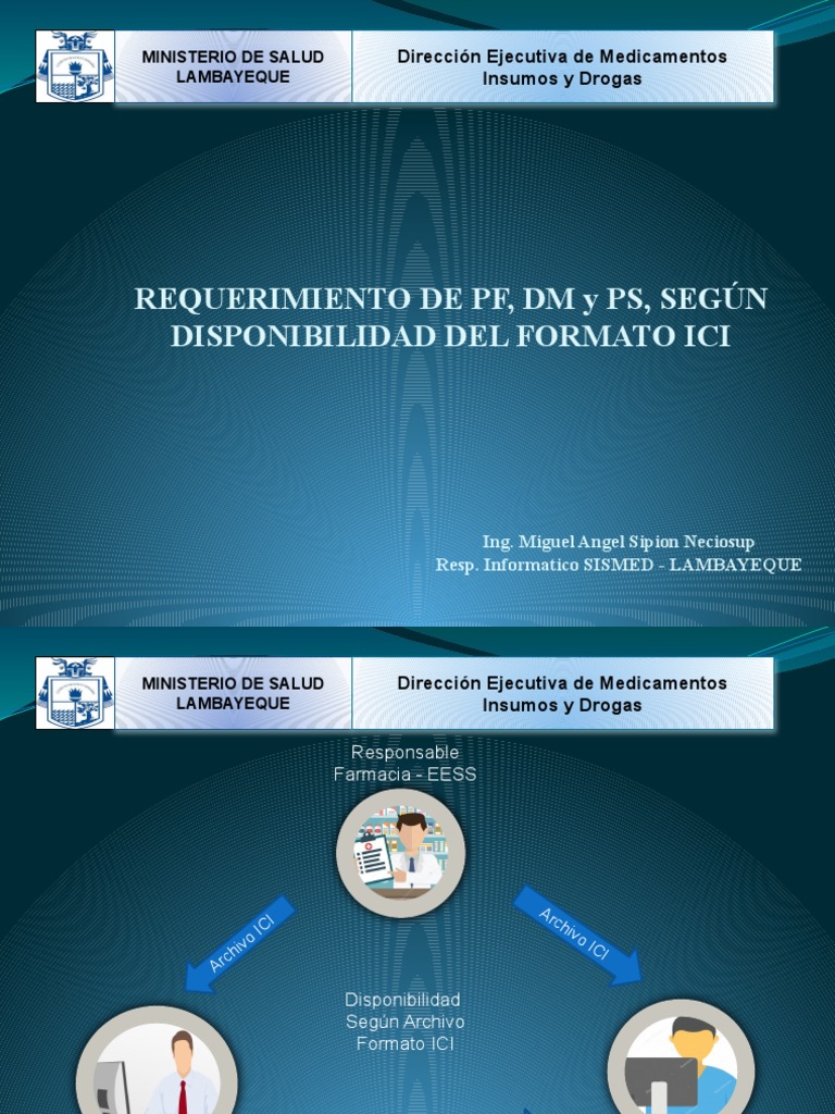 Opcion - Requerimiento de EESS | PDF | Farmacia | Ciencias de la vida