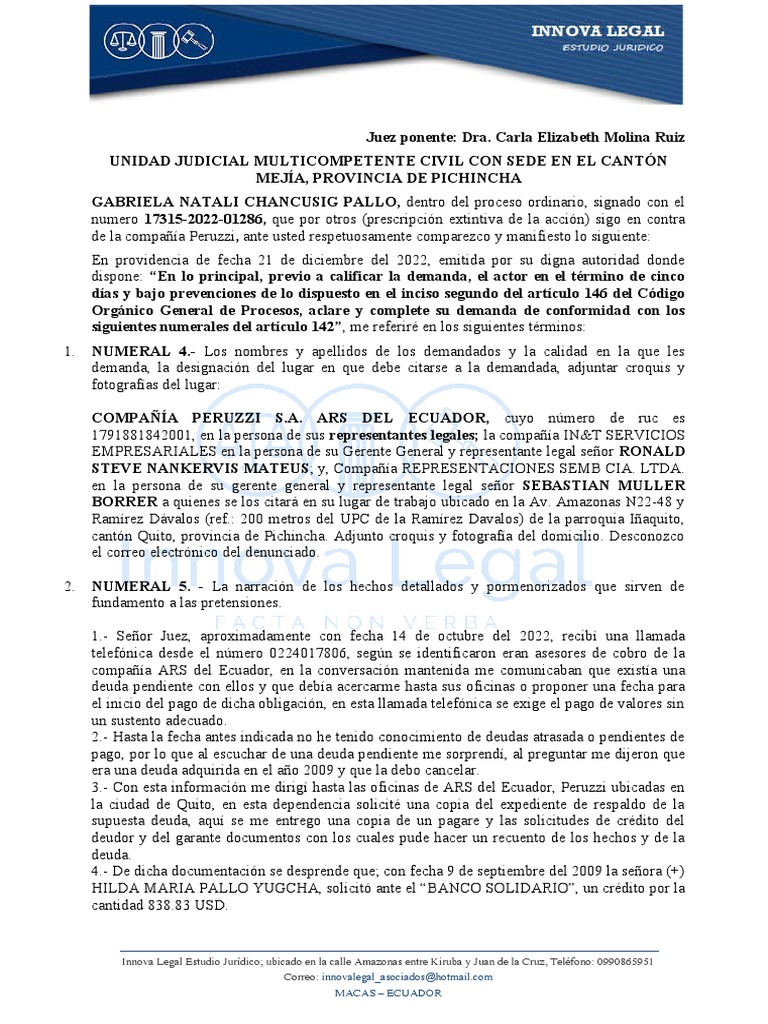 Completar | PDF | Estatuto de limitaciones | Bancos