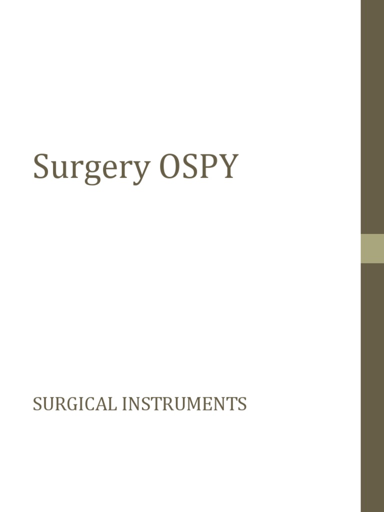 Surgery OSPE | PDF