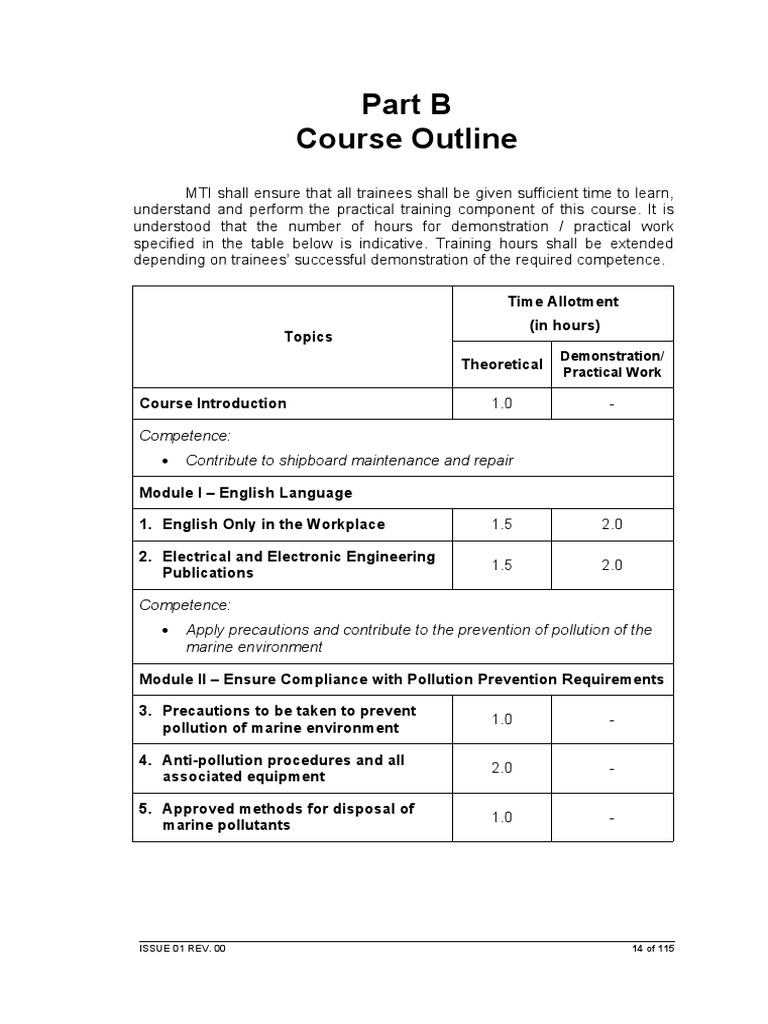ETR Part B Course Outline | PDF | Electric Motor | Electricity
