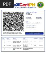 Sample PH Vax Cert | PDF