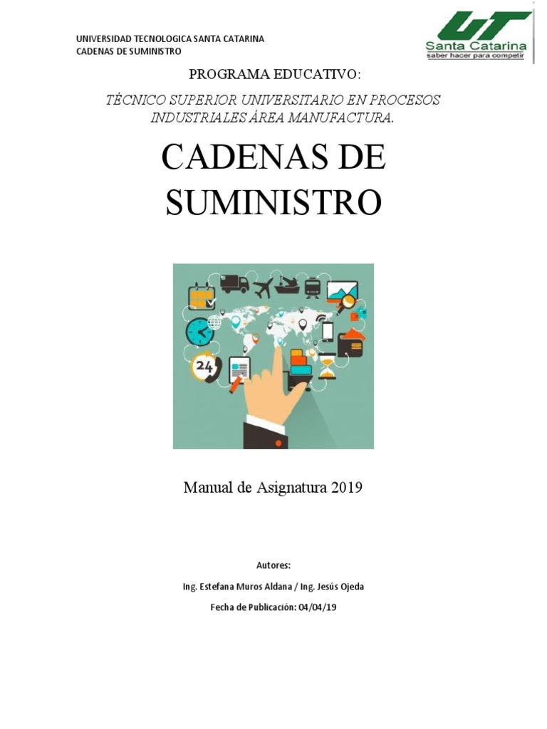 Manual de Cadenas de Suministro1 Rev. 4.0 Listo | PDF Manual de Cadenas de Suministro1 Rev. 4.0 Listo | PDF