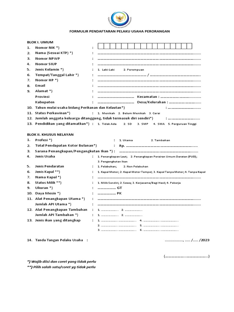 FORM KUSUKA - NelTangkap | PDF
