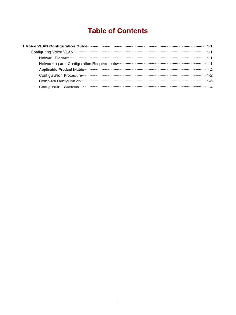 04-Voice VLAN Configuration Guide | PDF | Network Switch | Internet ...