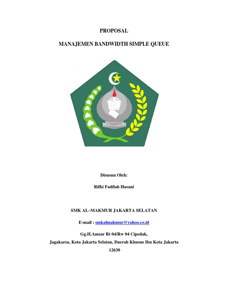 PROPOSAL MANAJEMEN BANDWIDTH RIFKI FADILAH HASANI-dikonversi | PDF