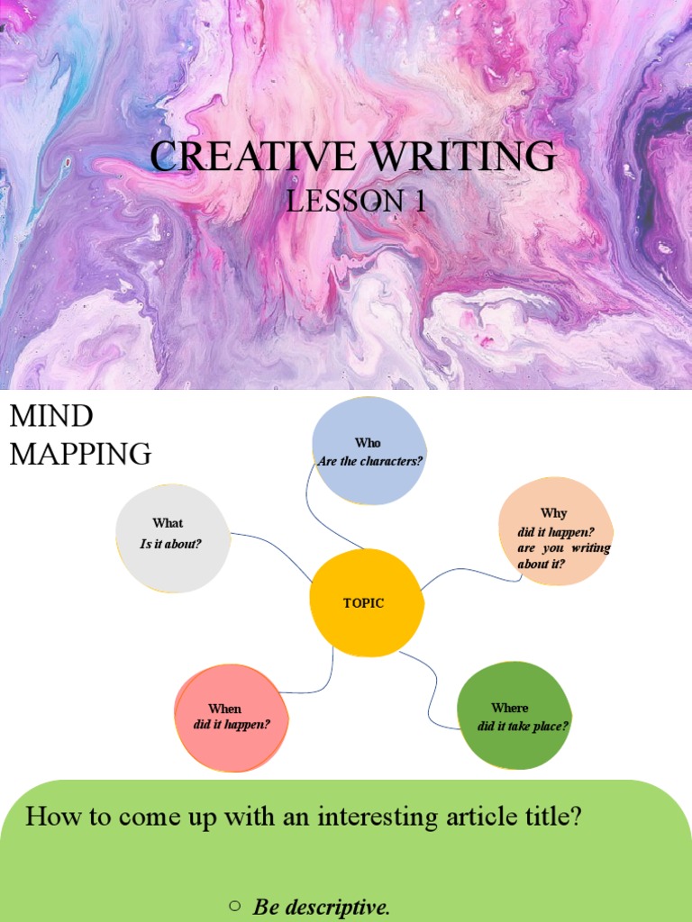Creative Writing: Mind Mapping Tips | PDF
