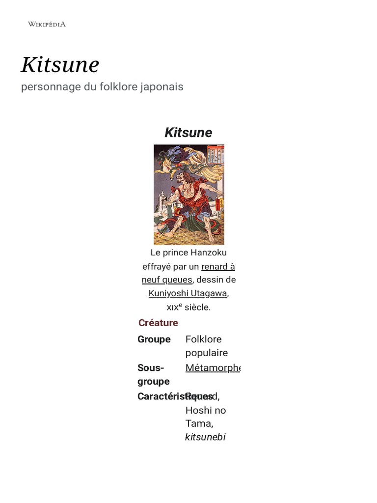 Kitsune - Wikipédia | PDF