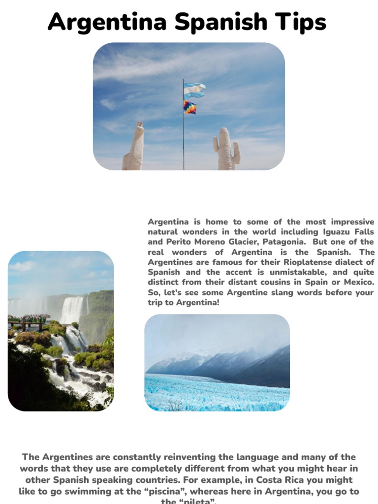 Argentina Spanish Tips | Download Free PDF | Western Cuisine | Regional ...
