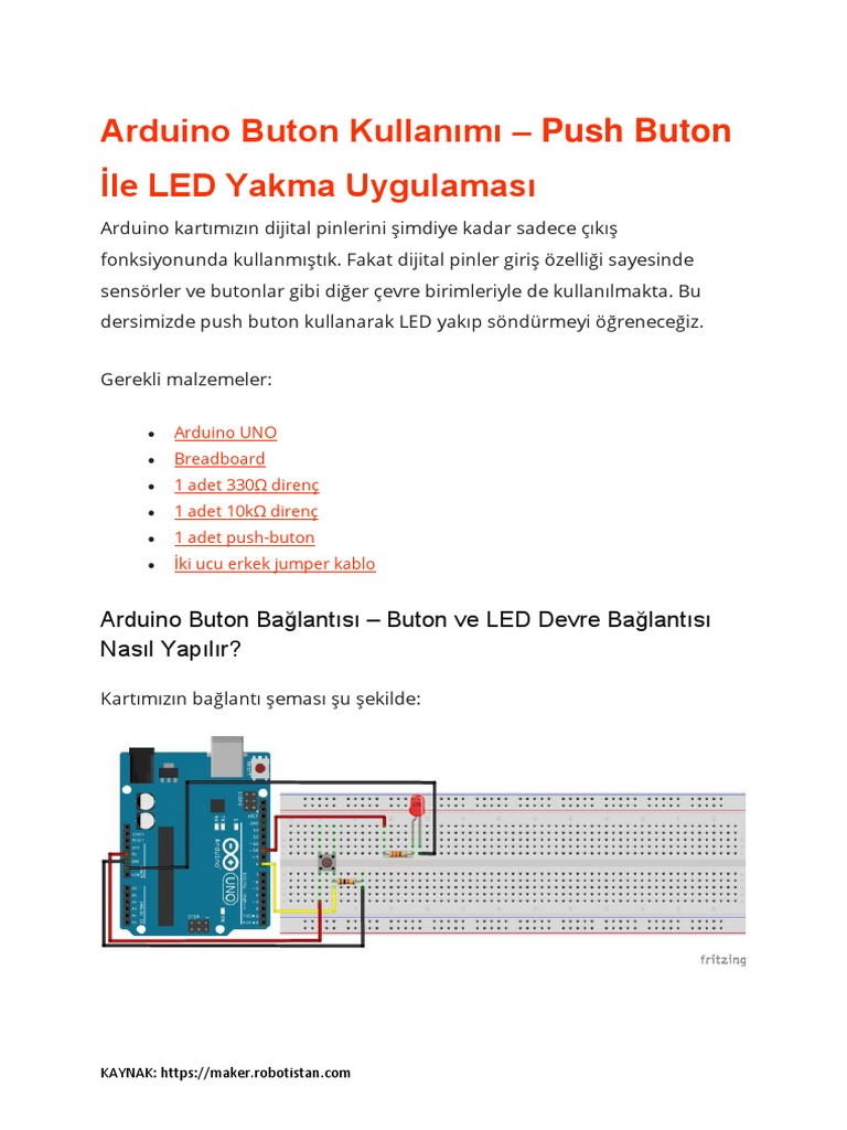 3 Arduino Buton Kullanımı Pdf