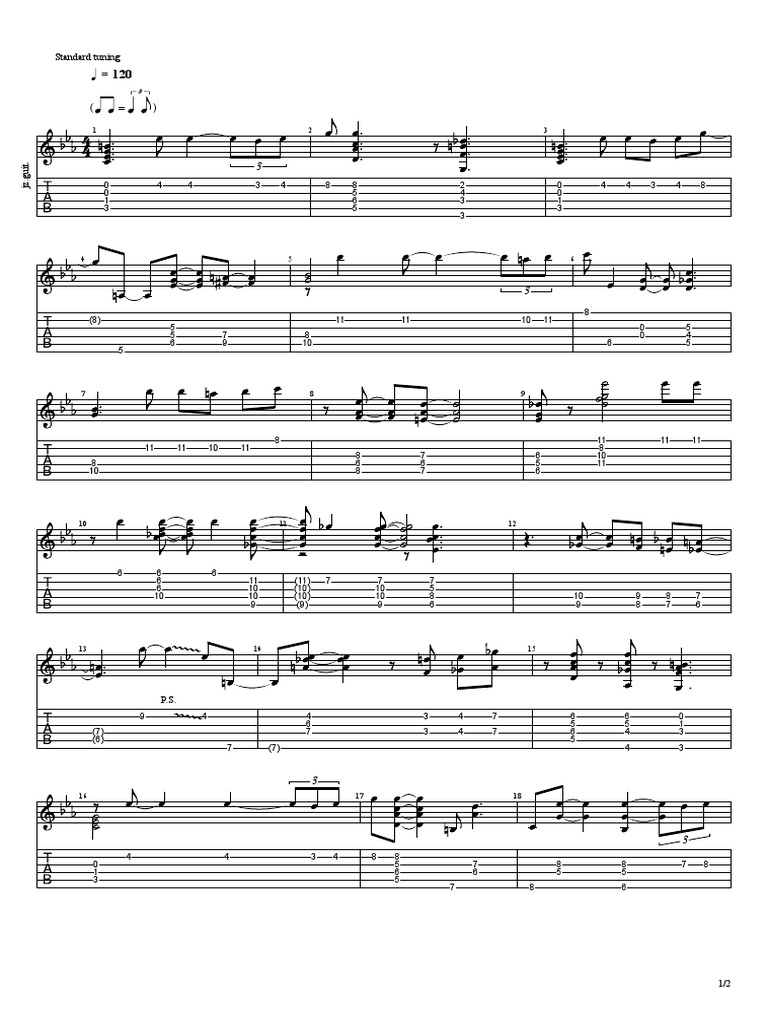 How Deep Is the Ocean: Chords & Tabs | PDF