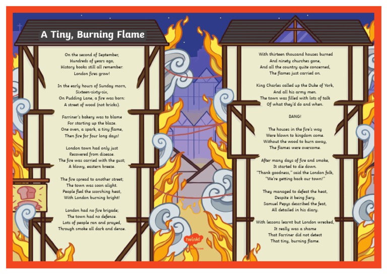 Monday A Tiny Burning Flame Poem | PDF