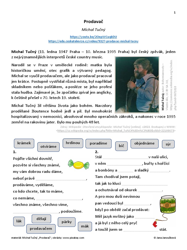 Prodavac Michal-Tucny PL-JJ | PDF