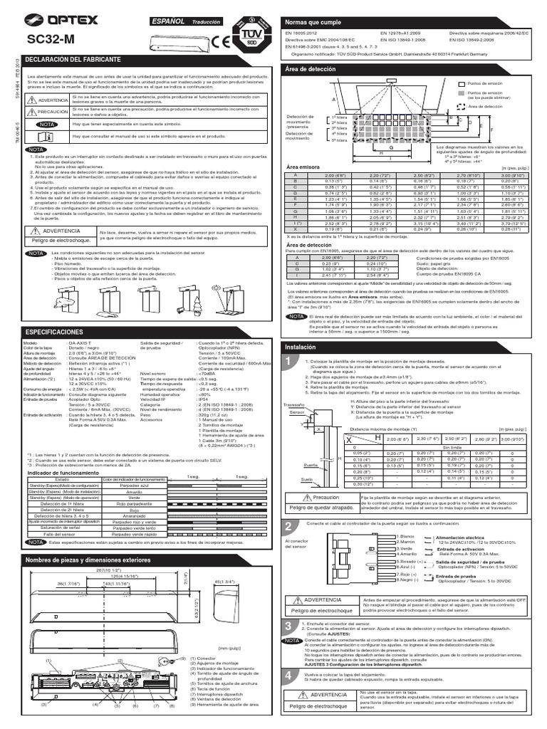 SC32-M - OA-AXIS T - Es | PDF | Espectro electromagnético | Radiación ...