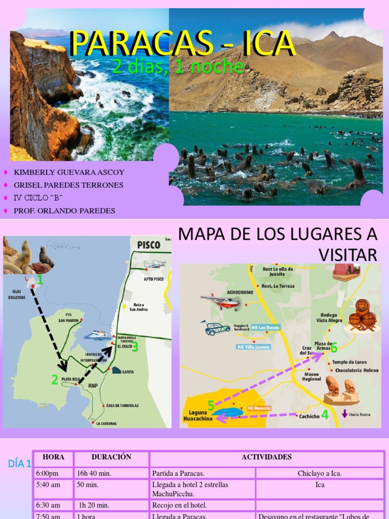 Tour de 2 Días en Paracas e Ica | PDF | Comida y bebida | Cocina