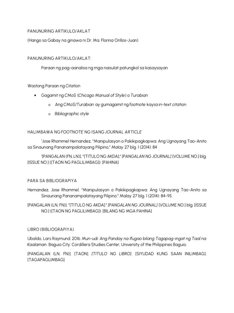 Panunuring Artikulo | PDF