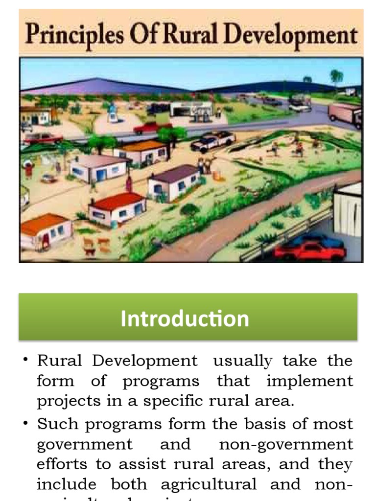 Chapter 3 Principles of Rural Development | PDF | Sustainability ...