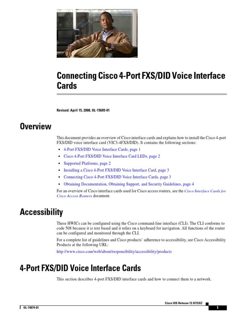 Vic 4FXS Did | Download Free PDF | Cisco Certifications | Router (Computing)