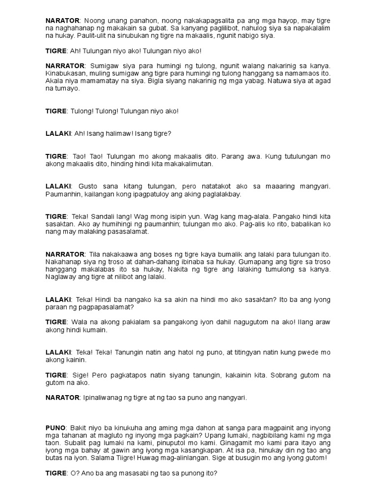 Hatol NG Kuneho Script | PDF