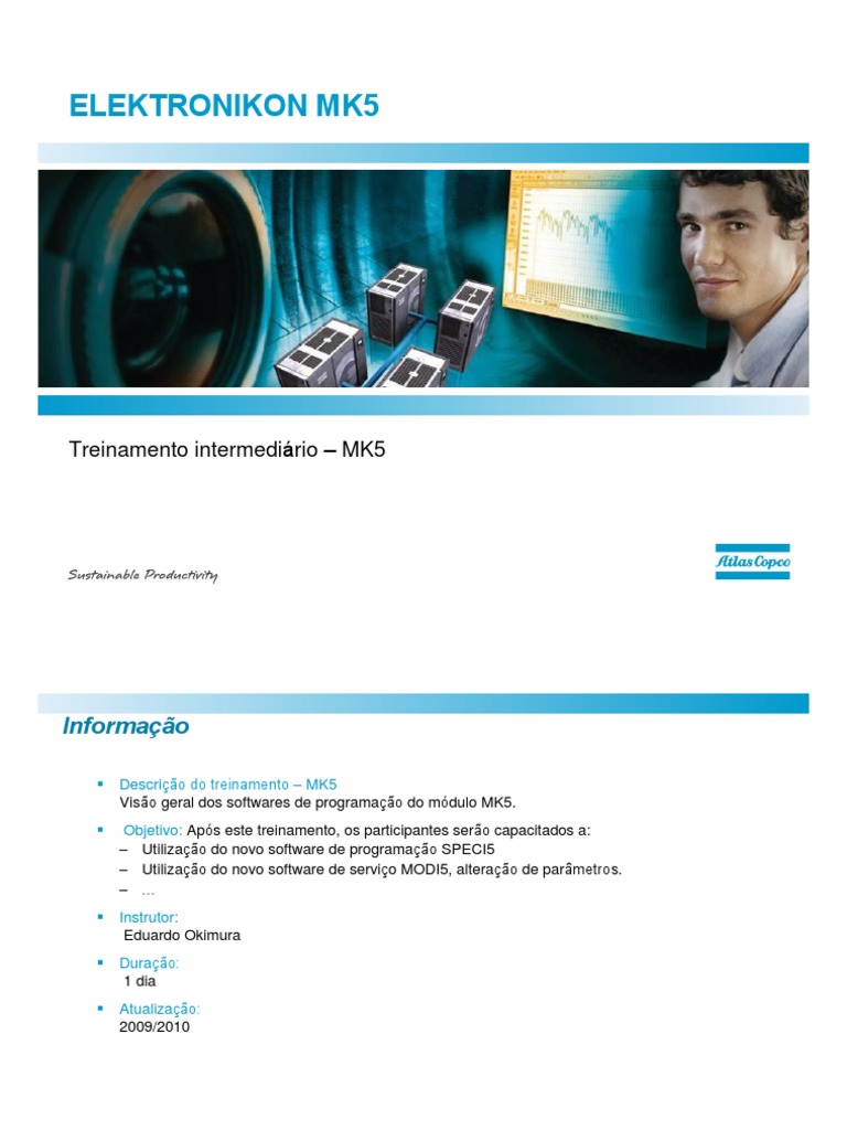 1) Apresentação Elektronikon MK5 - Intermediário - Port | PDF ...