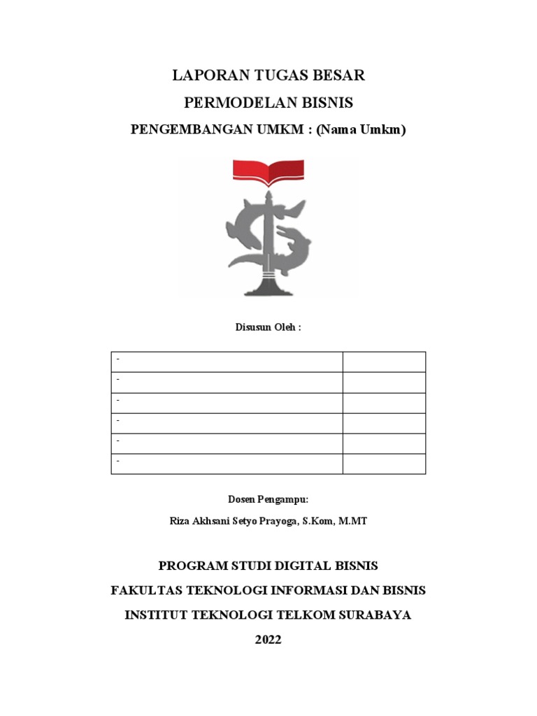 Format Laporan Tugas Besar Permodelan Bisnis | PDF