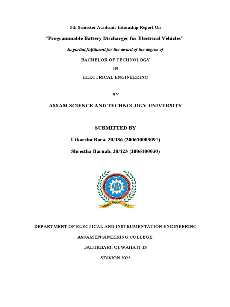 Internship Report IITG FINAL | PDF