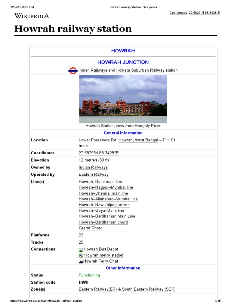 Howrah | PDF | Sustainable Transport | Transport