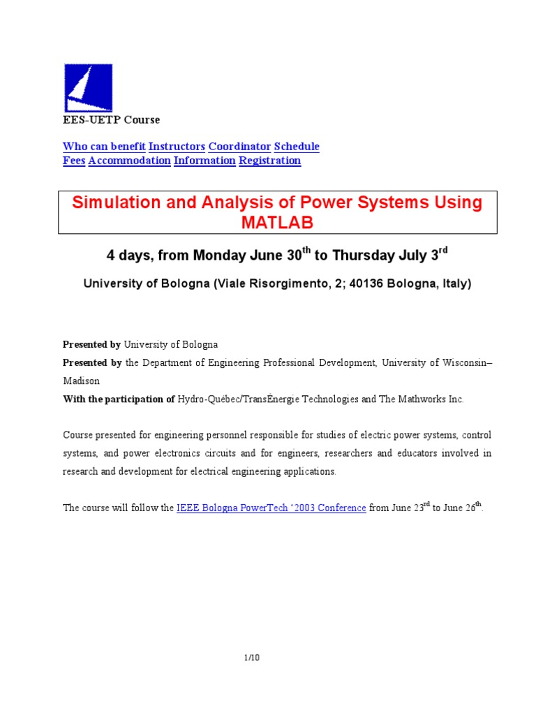 Matlab Course Brochure | PDF | Matlab | Numerical Analysis