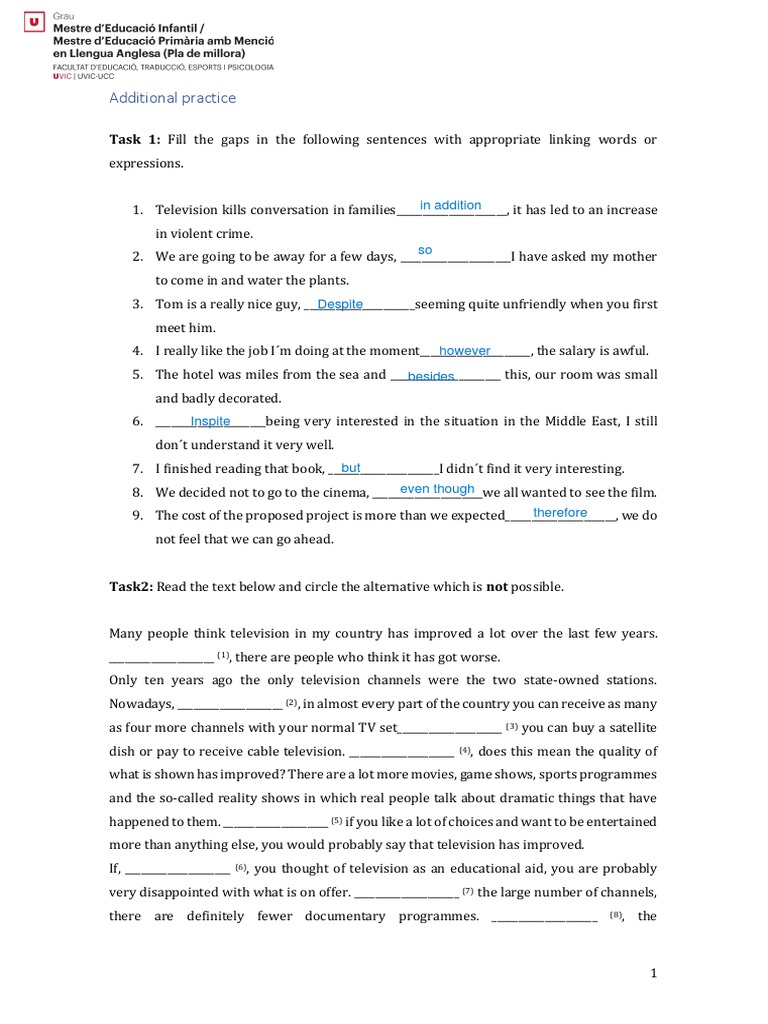 Additional Practice Fet | PDF