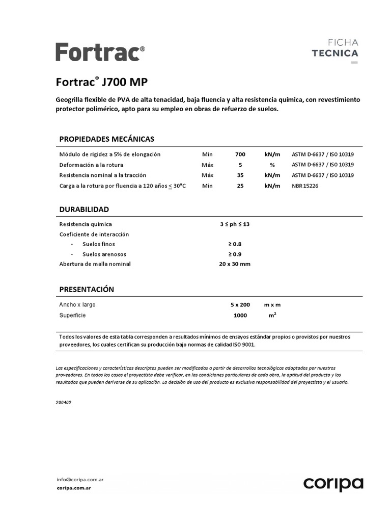 Fortrac J700 MP | PDF