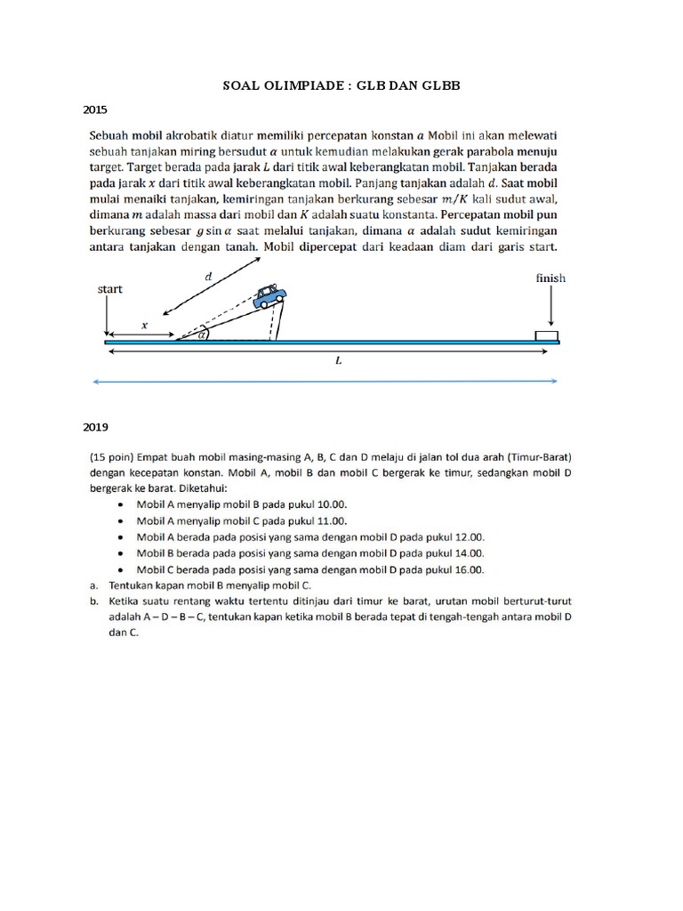 Soal Olimpiade Glb Dan Glbb Pdf