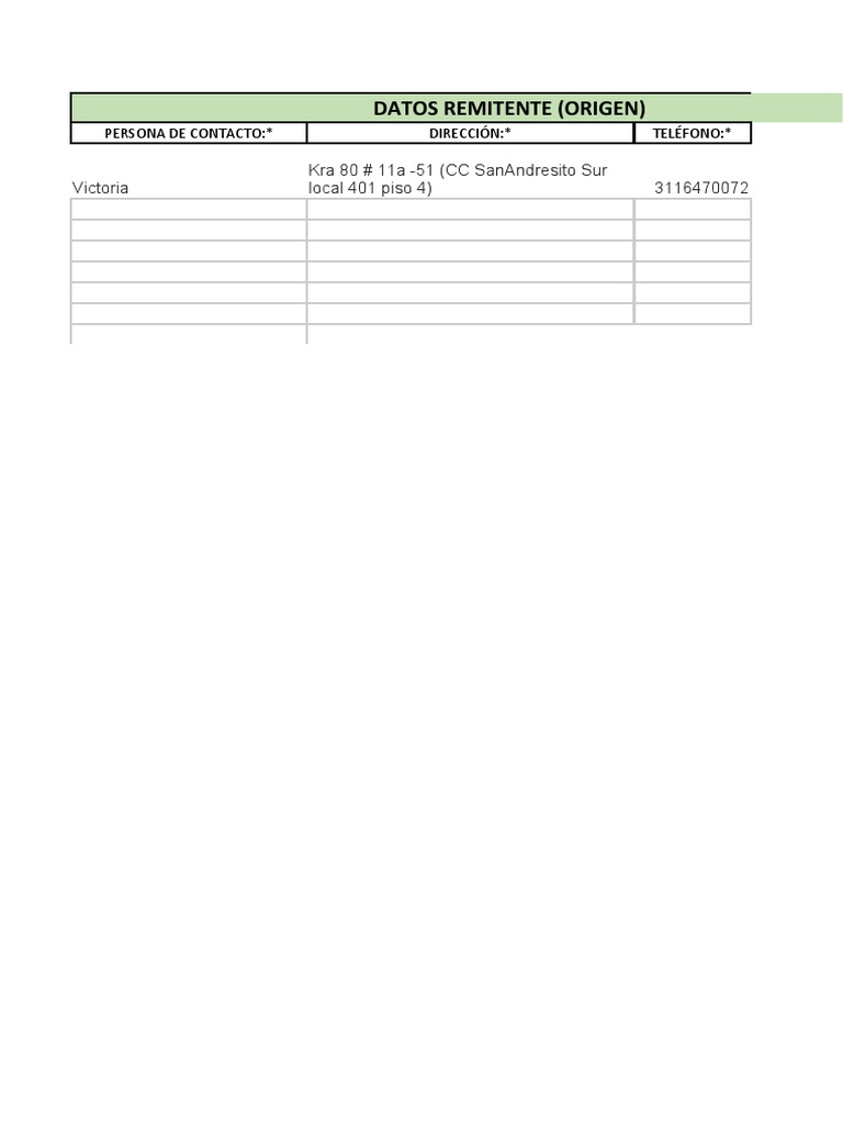 Formato de Recoleccion | PDF