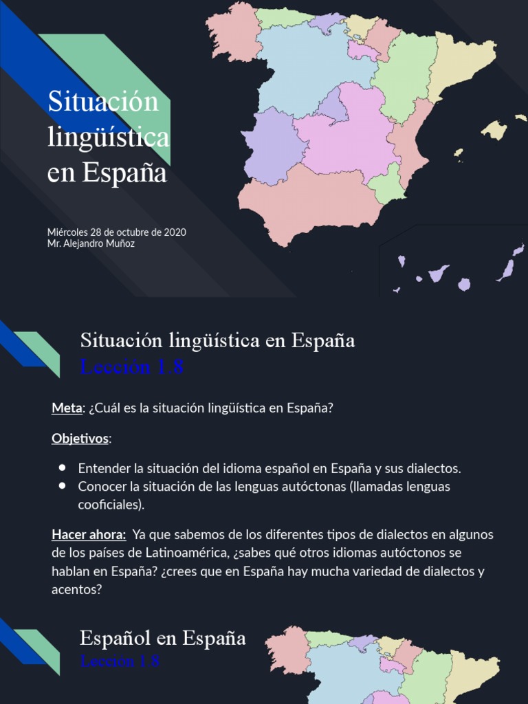 Situación Lingüística en España | PDF