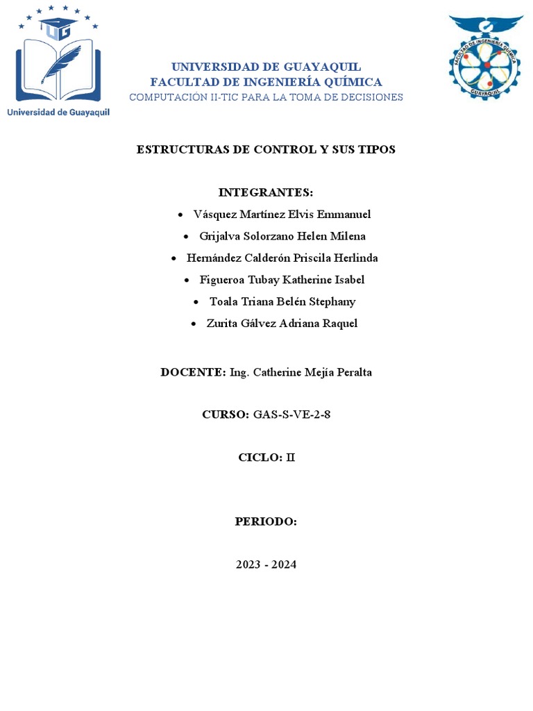 Qué Son Las Estructuras de Control | PDF | Flujo de control ...